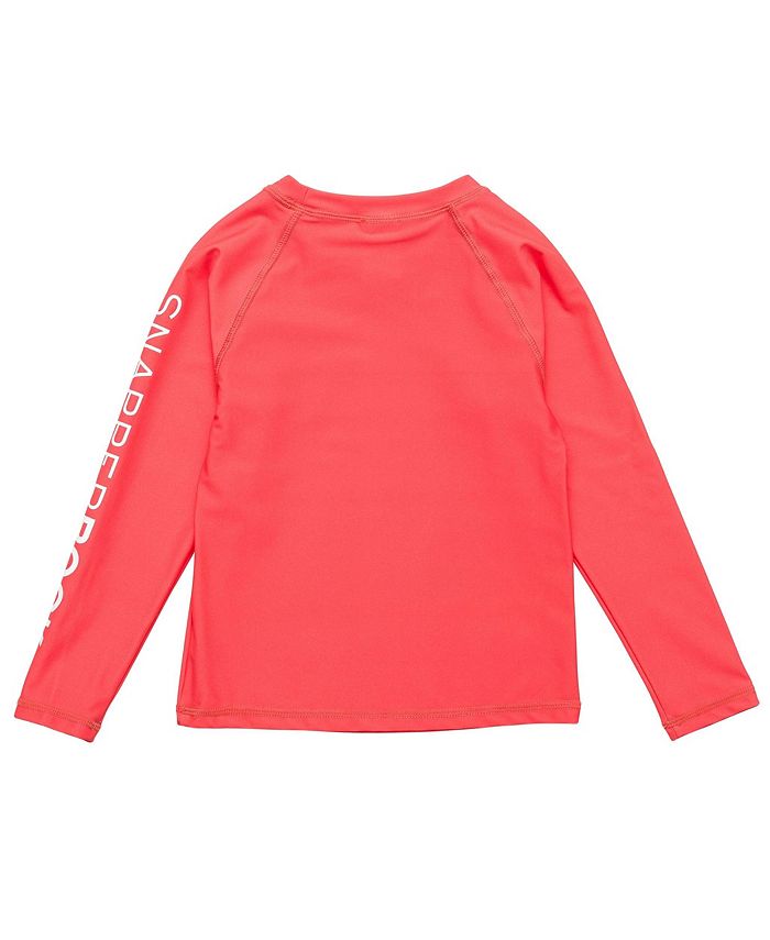Snapper Rock Toddler, Child Girls Watermelon Sustainable LS Rash Top ...