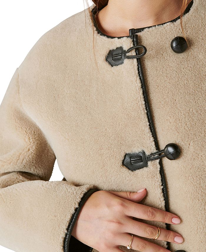 Lucky Brand Women's Faux-Shearling Toggle Jacket - Macy's
