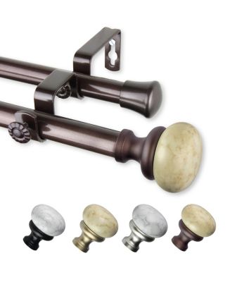Rod Desyne Merlyn 13/16" Double Curtain Rod 66-120" - Macy's