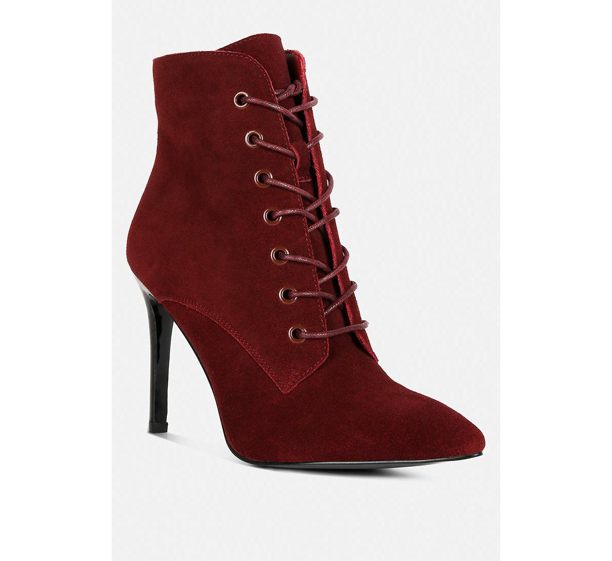 Click here for Sulfur Womens Suede Leather Stiletto Ankle Boot -... prices