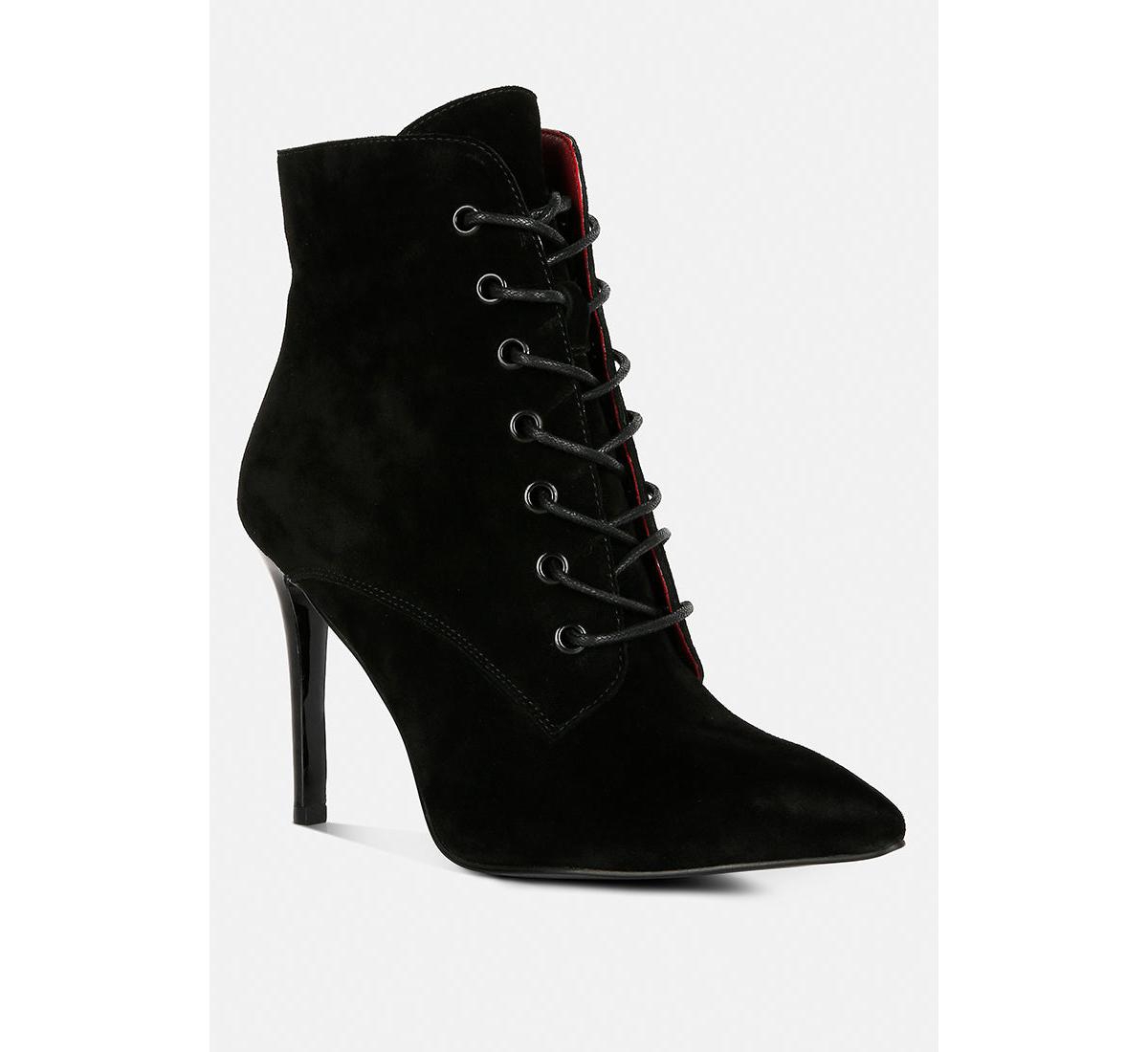 Click here for Sulfur Womens Suede Leather Stiletto Ankle Boot -... prices