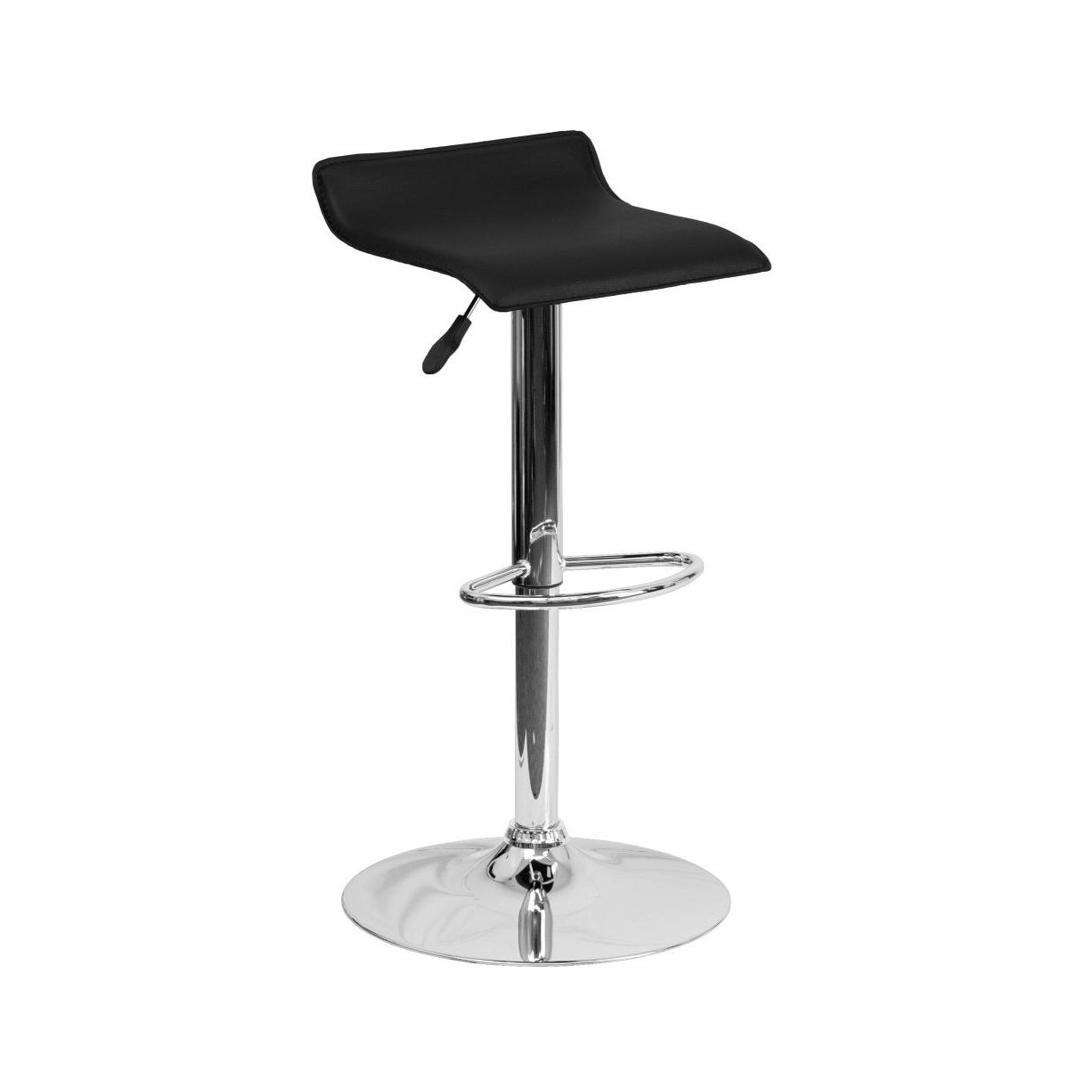Click here for Solid Wave Seat Vinyl Adjustable Height Barstool W... prices