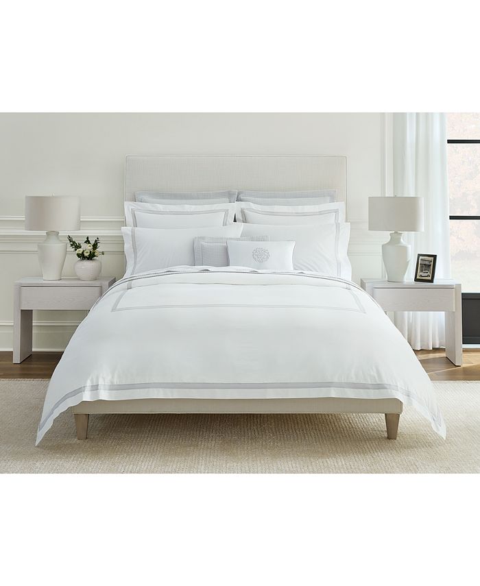 SFERRA Estate Woven Cotton Duvet Cover, Full/Queen - Macy's