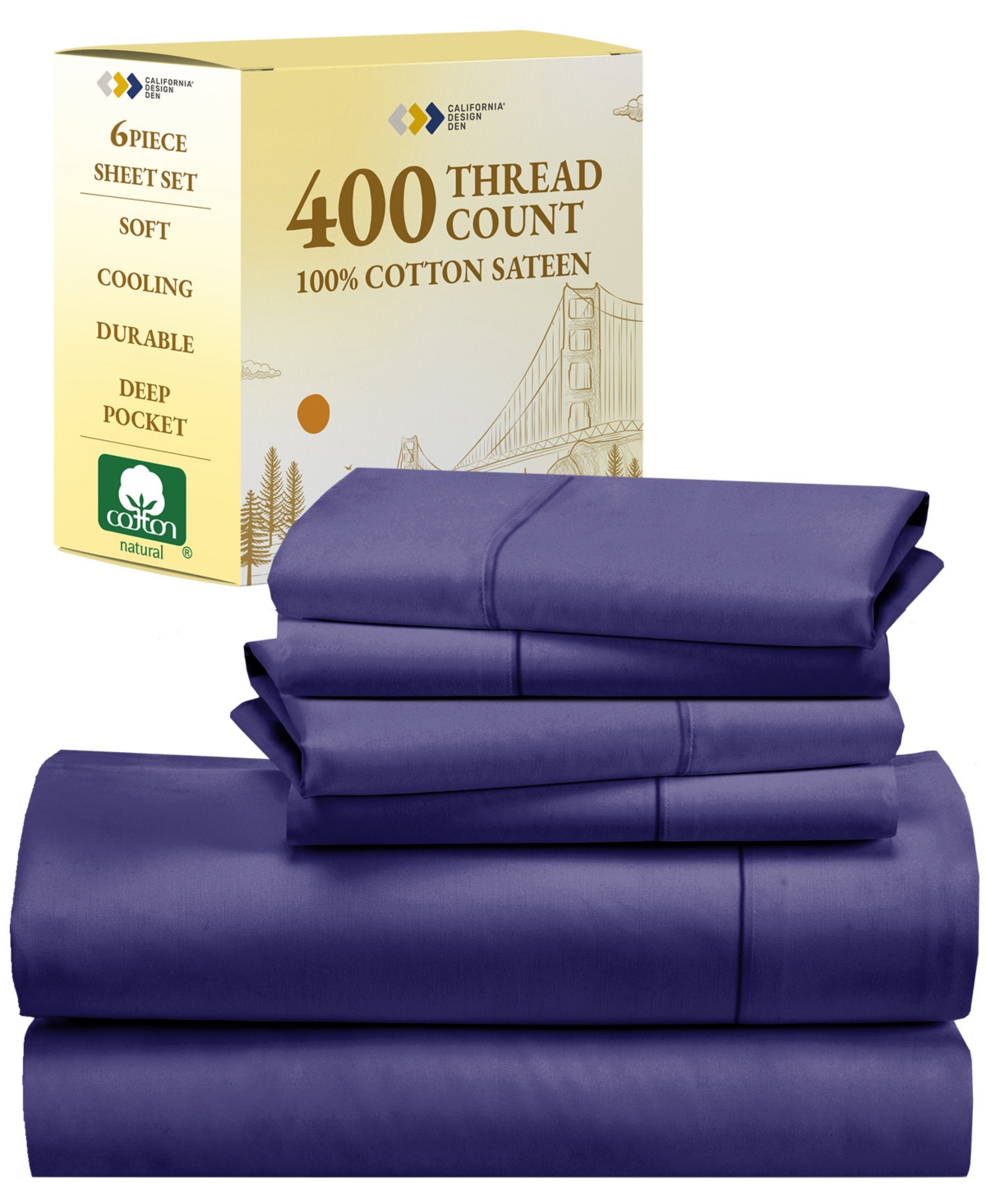Click here for 6 Piece Sheet Set with 4 Pillowcases - 400 Thread... prices