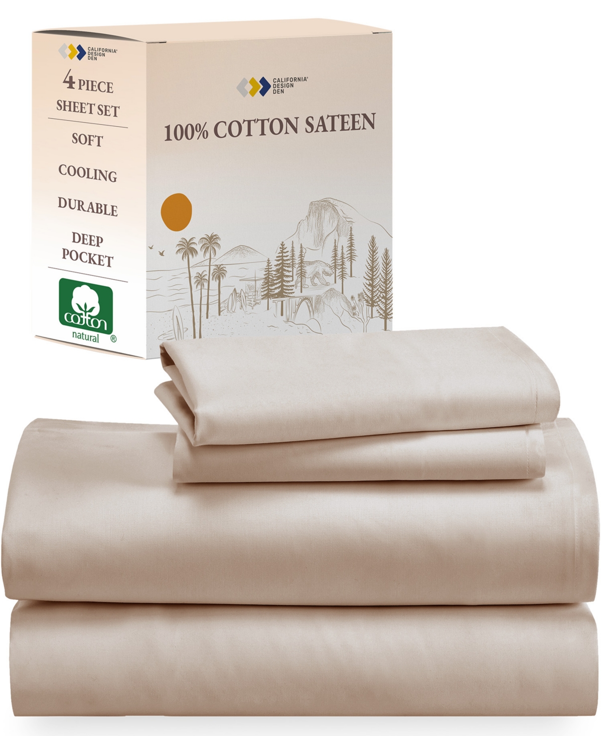 Click here for Soft 100 Cotton Sheets Set - Cooling Durable Satee... prices