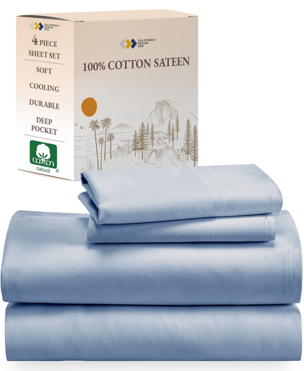Click here for Soft 100 Cotton Sheets Set - Cooling Durable Satee... prices