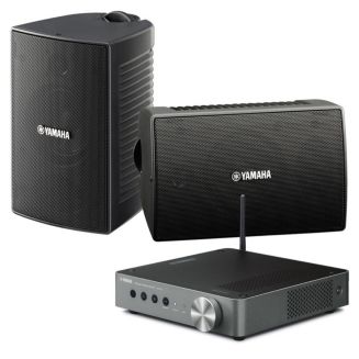 Yamaha NS-AW294 High Performance Outdoor Speakers with WXA-50 Music ...