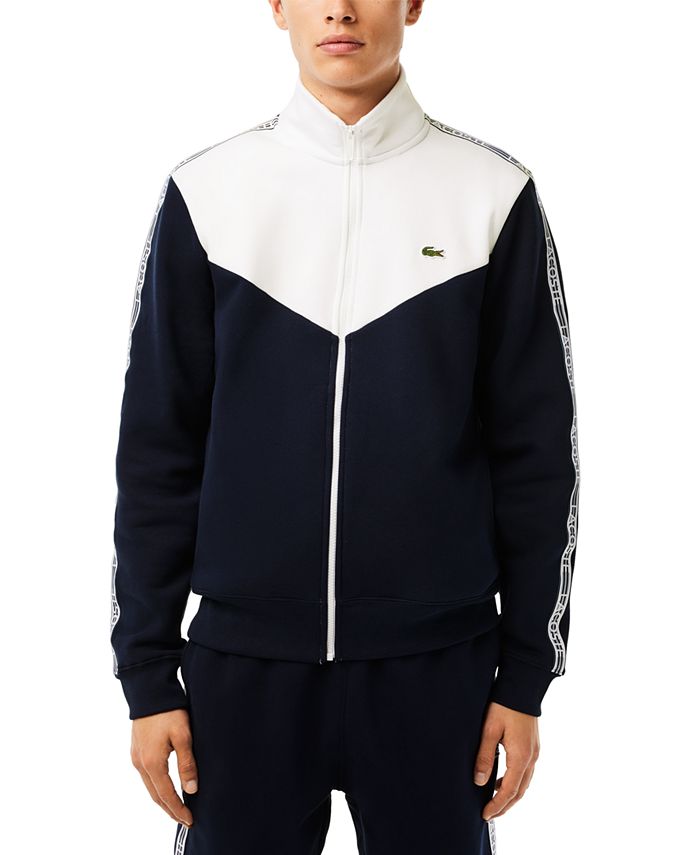 Lacoste Men's Classic Fit Colorblocked Zip-Front Sweatshirt - Macy's