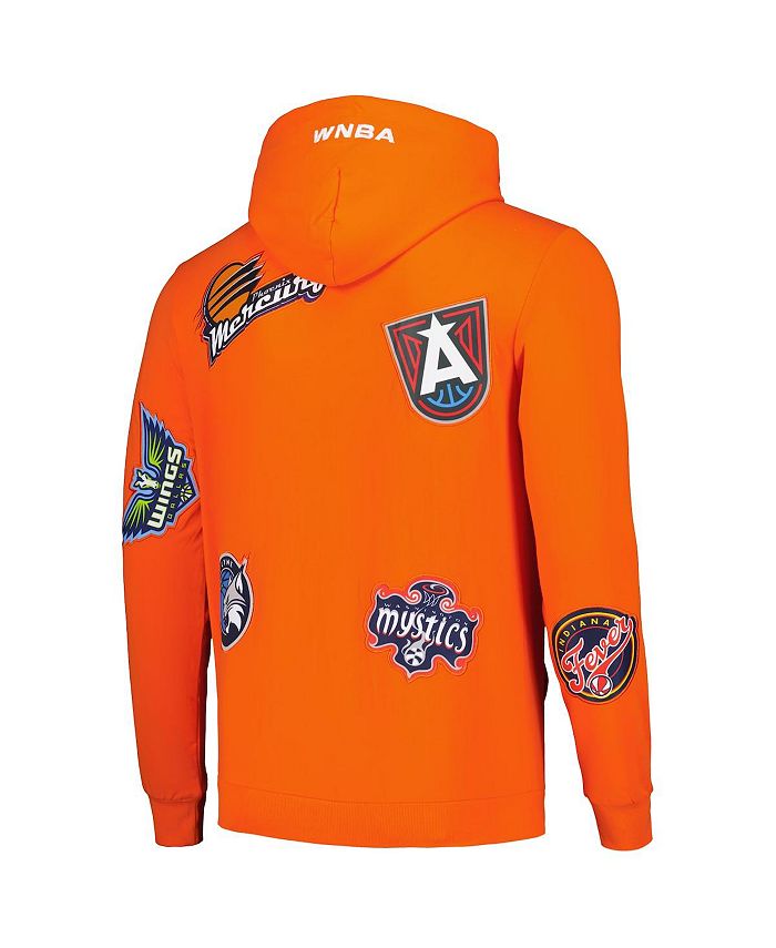FISLL Men's and Women's Orange WNBA Allover Logo Pullover Hoodie - Macy's