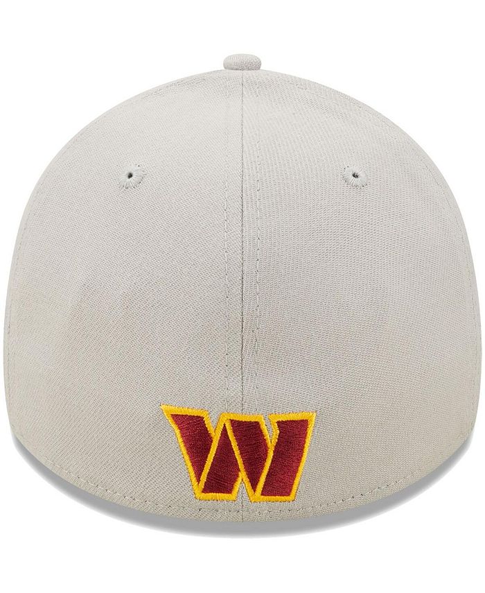 New Era Men's Gray Washington Commanders Wordmark Essential 39THIRTY ...