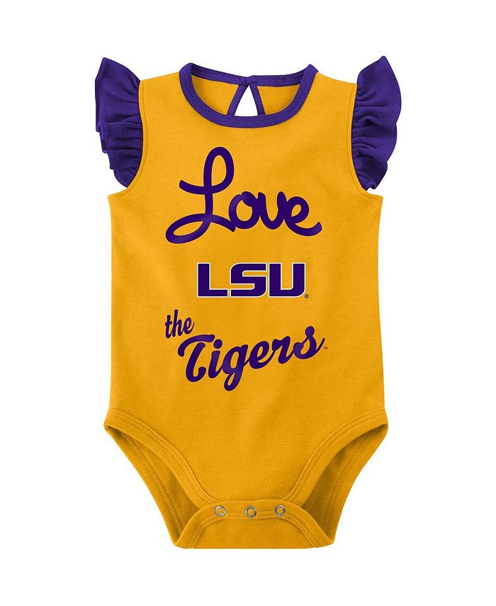 Outerstuff Girls Newborn and Infant Purple, Gold LSU Tigers Spread the ...