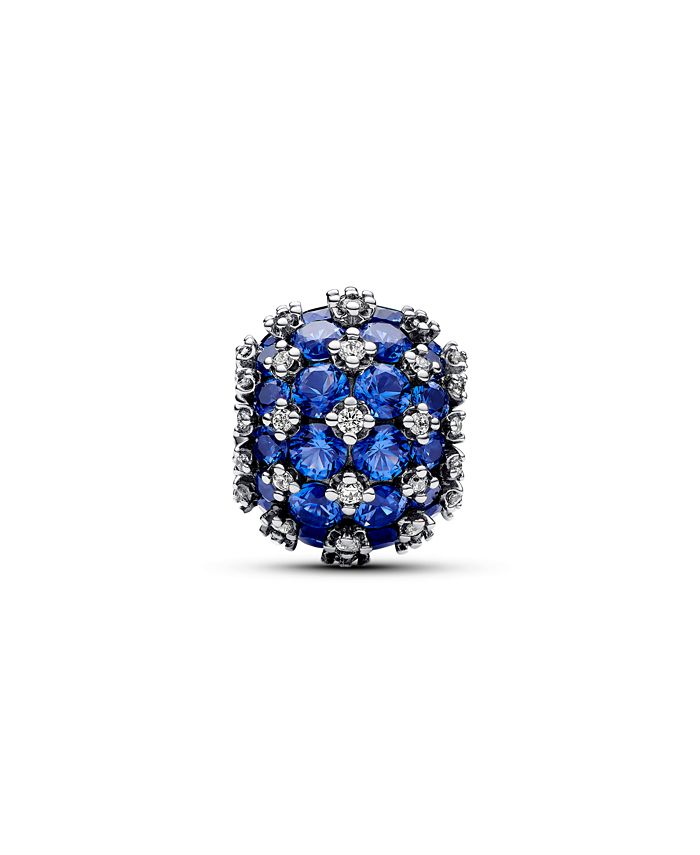 Pandora Cubic Zirconia Pave Round Charm - Macy's