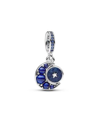 Pandora Cubic Zirconia Moon Spinning Dangle Charm - Macy's