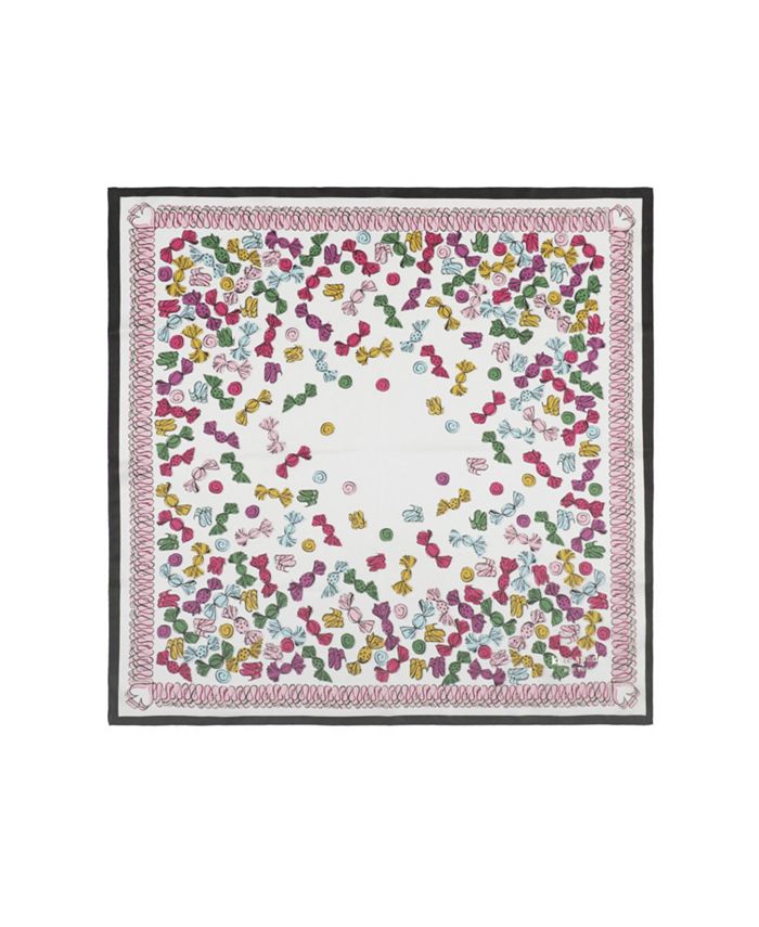 kate spade new york Festive Candies Silk Bandana Scarf - Macy's