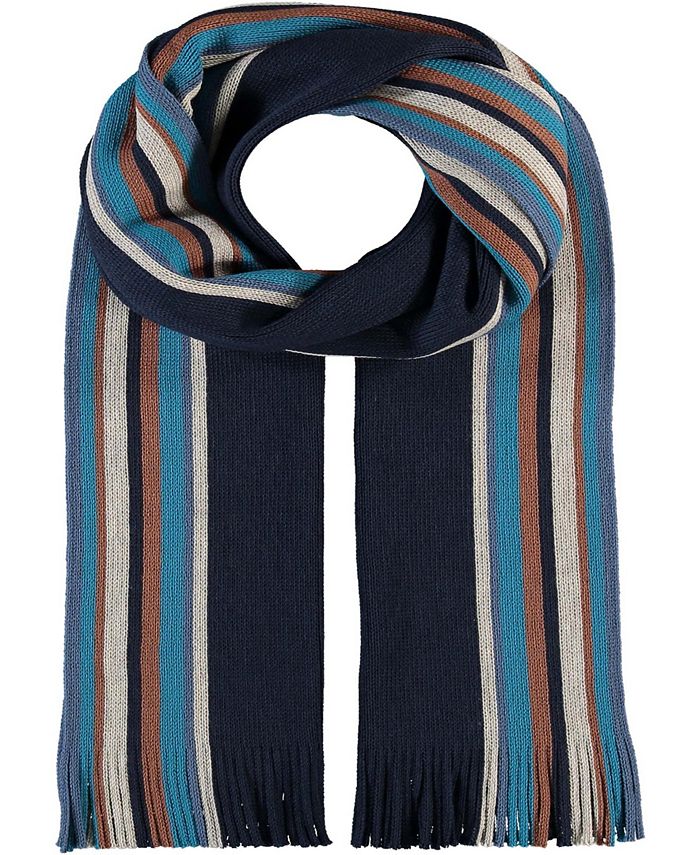 V. Fraas Men's Wide Stripes Raschel Scarf - Macy's