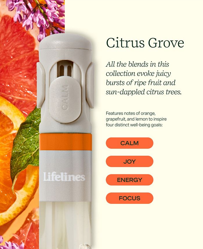 Lifelines Pen Diffuser with 4 Scent Cartridge in Citrus Grove - Macy's