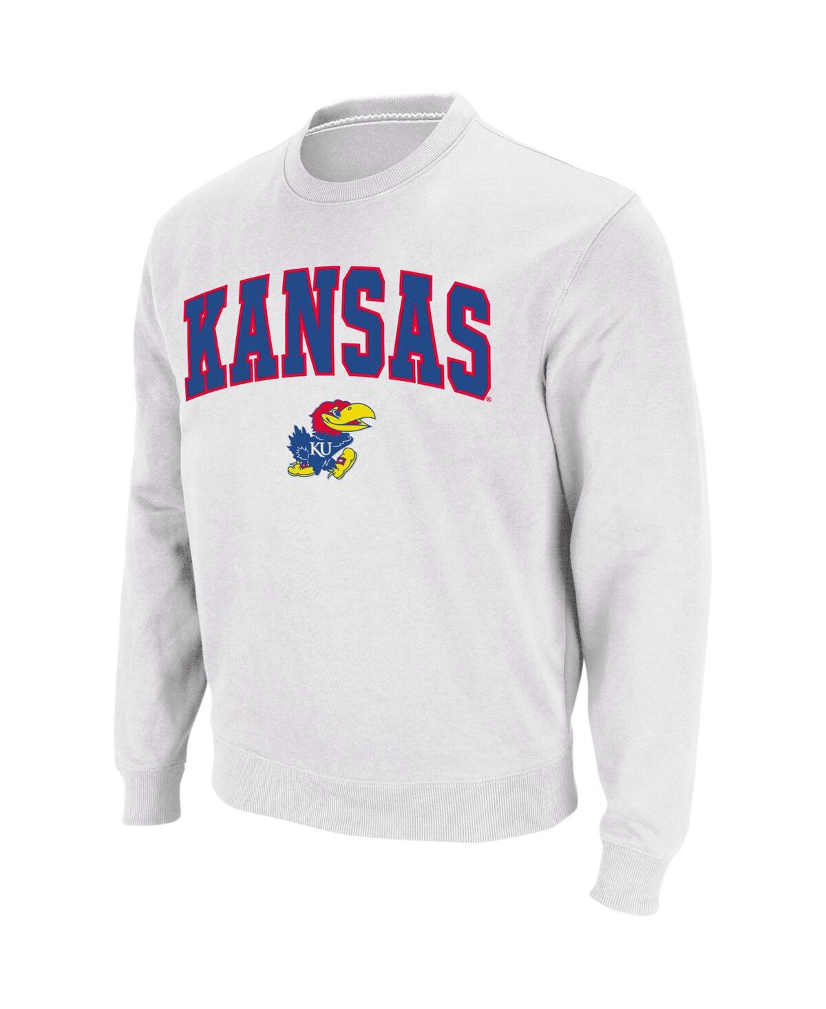 Click here for Colosseum Mens Kansas Jayhawks Arch & Logo Crew Ne... prices