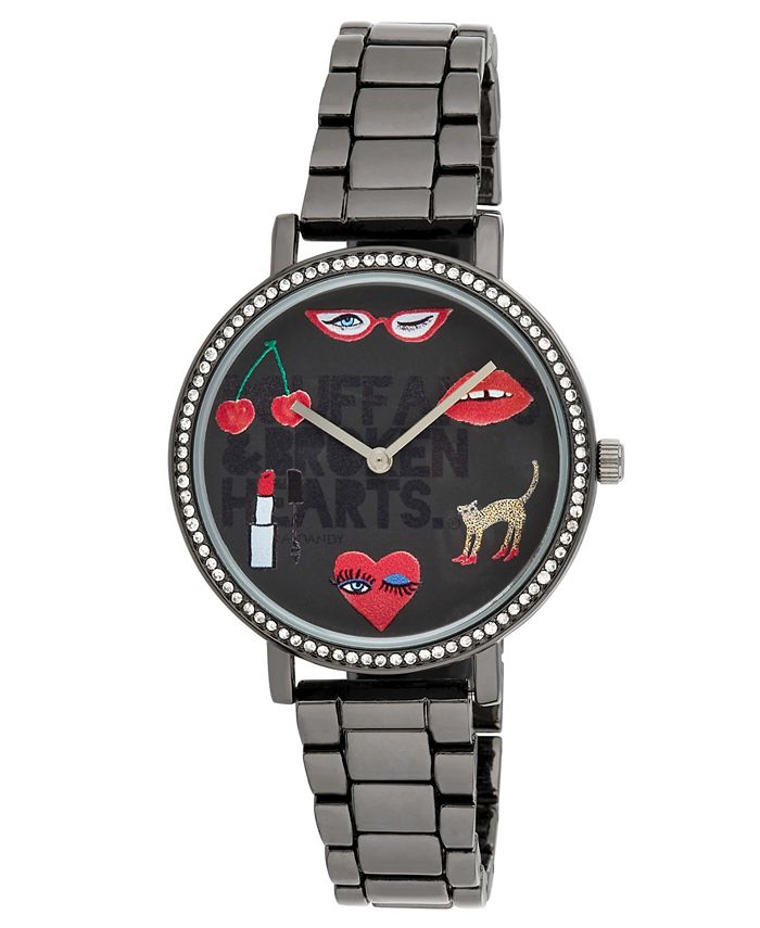 Kendra Dandy Women's Quartz Bouffants and Broken Hearts Black Alloy ...