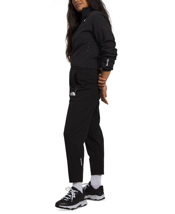 The North Face Women's Tekware Grid-Print Full-Zip Cropped Jacket - Macy's