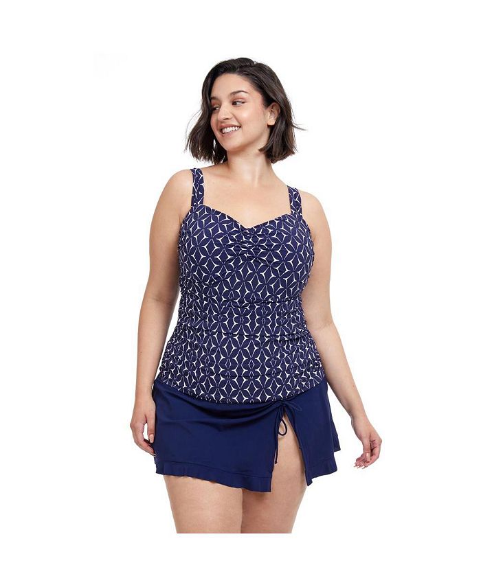 Profile by Gottex Plus Size Supreme Full Figure Sweetheart Tankini - Macy's