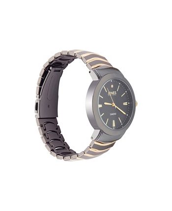 Jones New York Men's Analog Two Tone Metal Bracelet Watch 42mm - Macy's