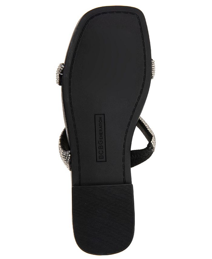 BCBGeneration Women's Glannis Rhinestone Embellished Sandal - Macy's