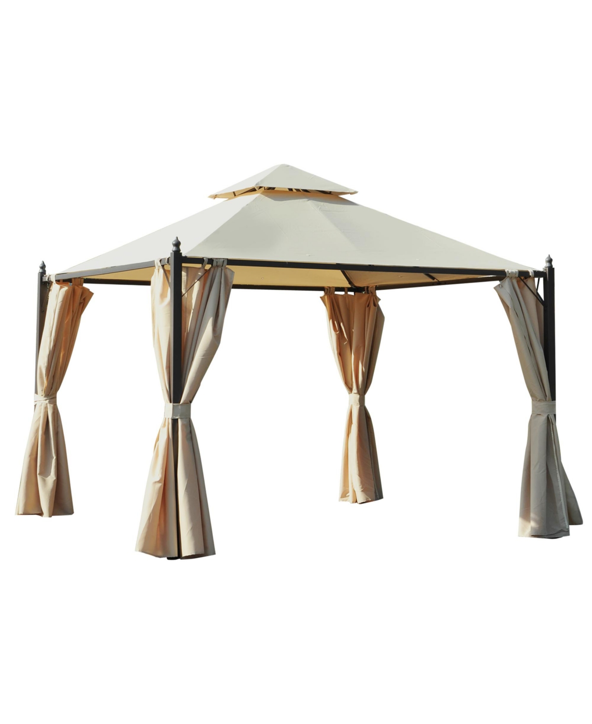 Click here for Outsunny 10 x 10 Outdoor Patio Gazebo with Curtain... prices