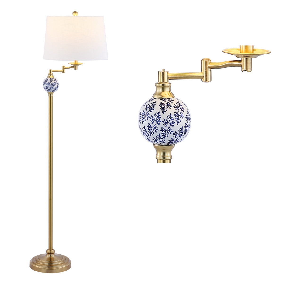 Click here for Jonathan Y Aveiro Classic Midcentury Iron Led Floo... prices