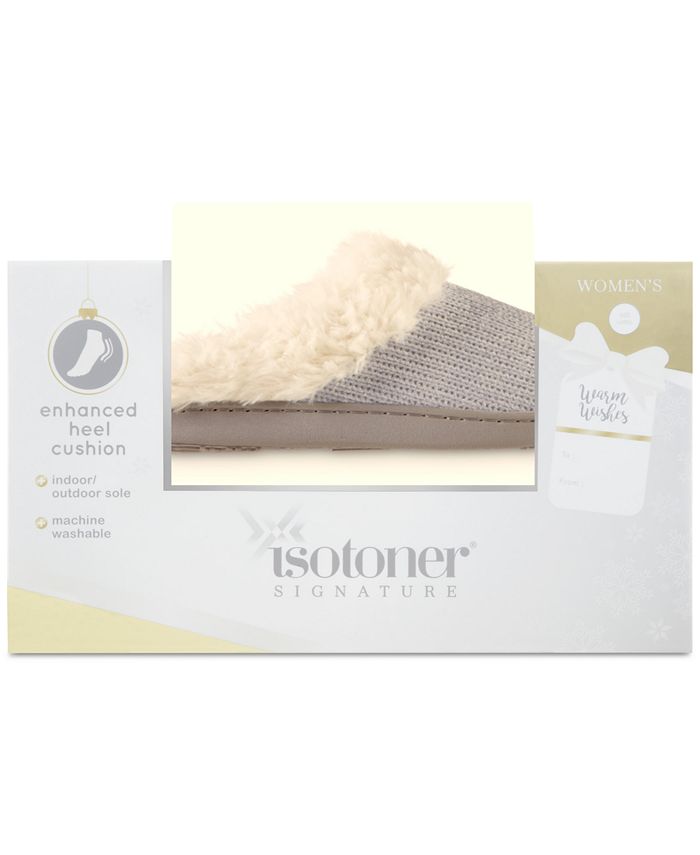 Isotoner Signature Isotoner Women's Boxed Chenille Charlotte Hoodback ...