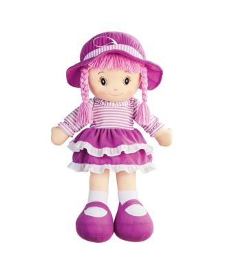24-Inch Adorable Soft Plush Love and Hug Purple Rag Doll - Macy's