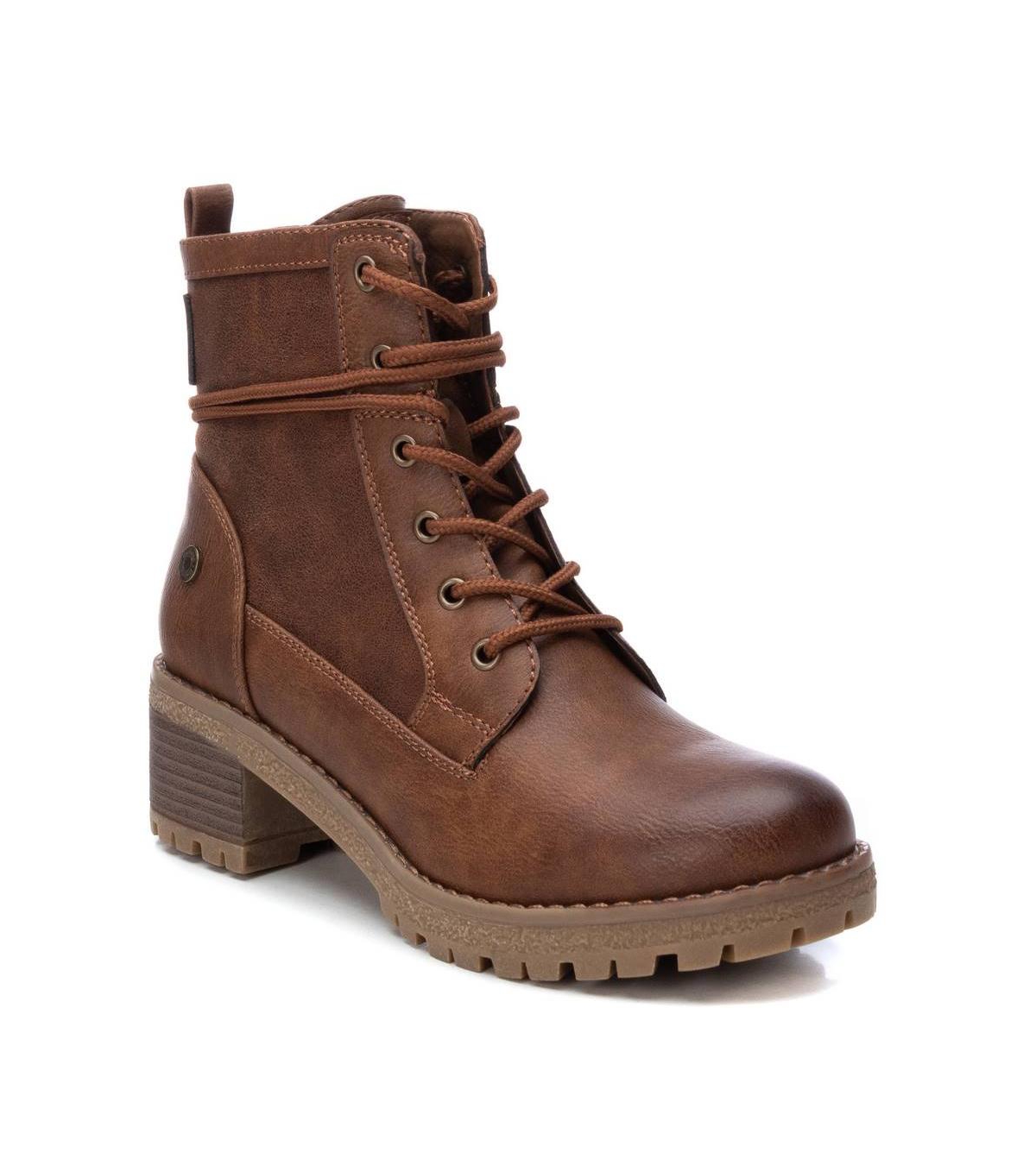 Click here for Womens Lace-Up Booties By Xti - Camel prices