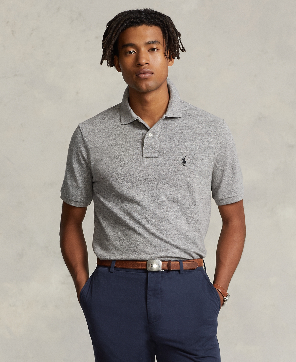 Click here for Polo Ralph Lauren Mens Custom Slim Fit Mesh Polo -... prices