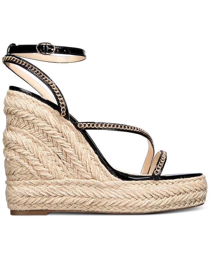 THINGS II COME Women's Dina Luxurious Asymmetrical Espadrille Wedge ...