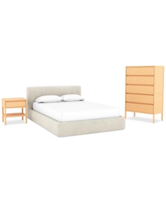 CLOSEOUT! Raydon 3pc Bedroom Set (King Bed + Chest + 1-Drawer ...