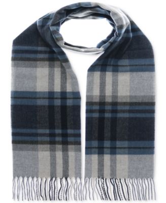 V. Fraas Men's Plaid Scarf - Macy's