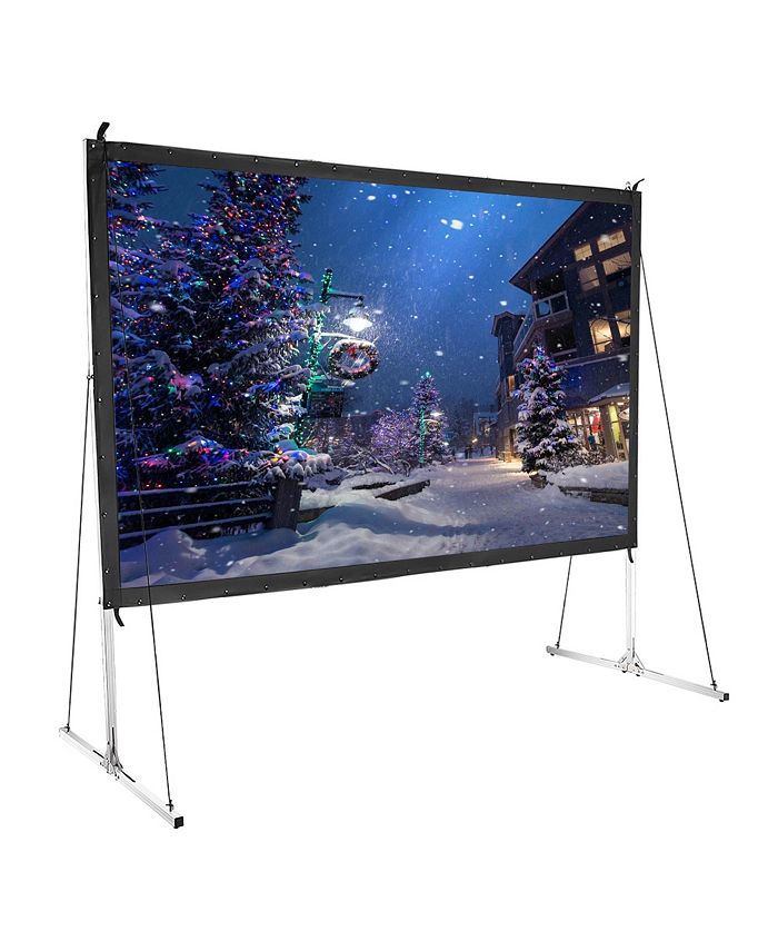 Yescom 100" Portable Fast Folding Projector Screen 16:9 HD w/ Stand for ...