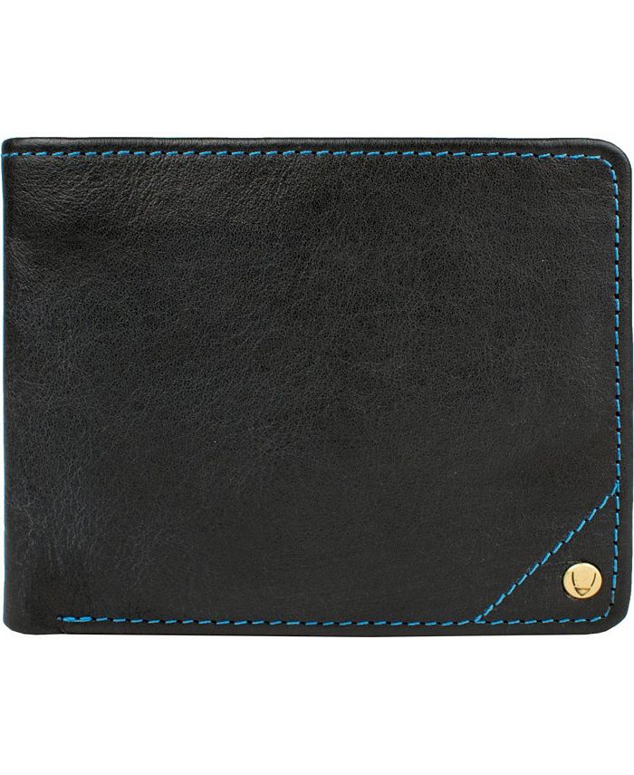 Hidesign Angle Stitch Vegetable Tanned Leather Men's Slim Bifold Wallet ...