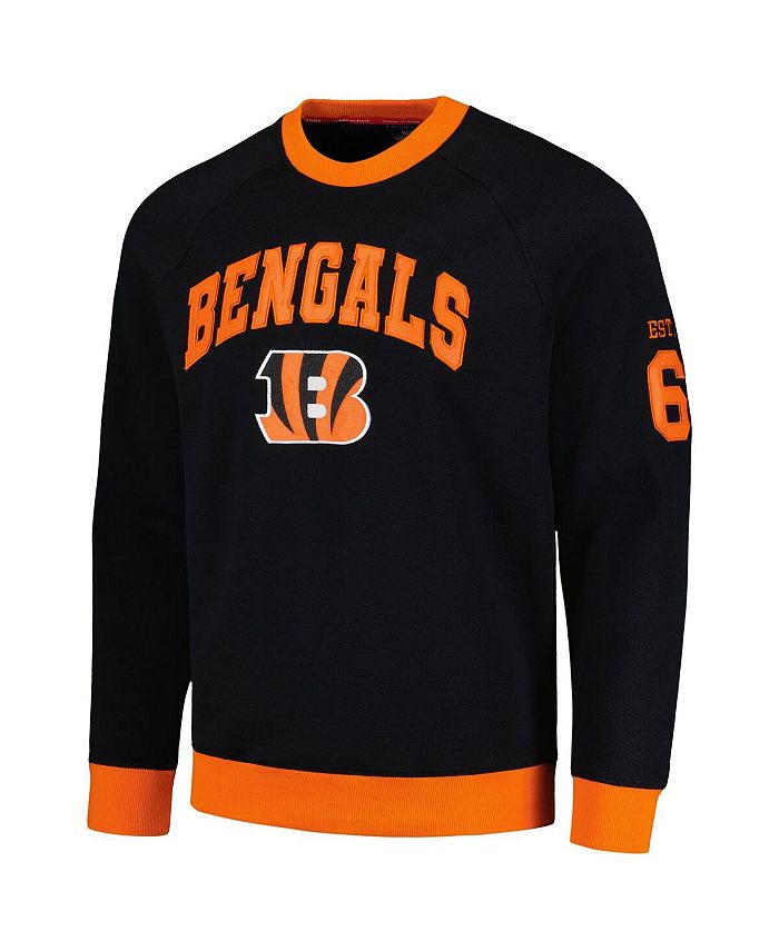 Tommy Hilfiger Men's Black, Orange Cincinnati Bengals Reese Raglan Tri ...