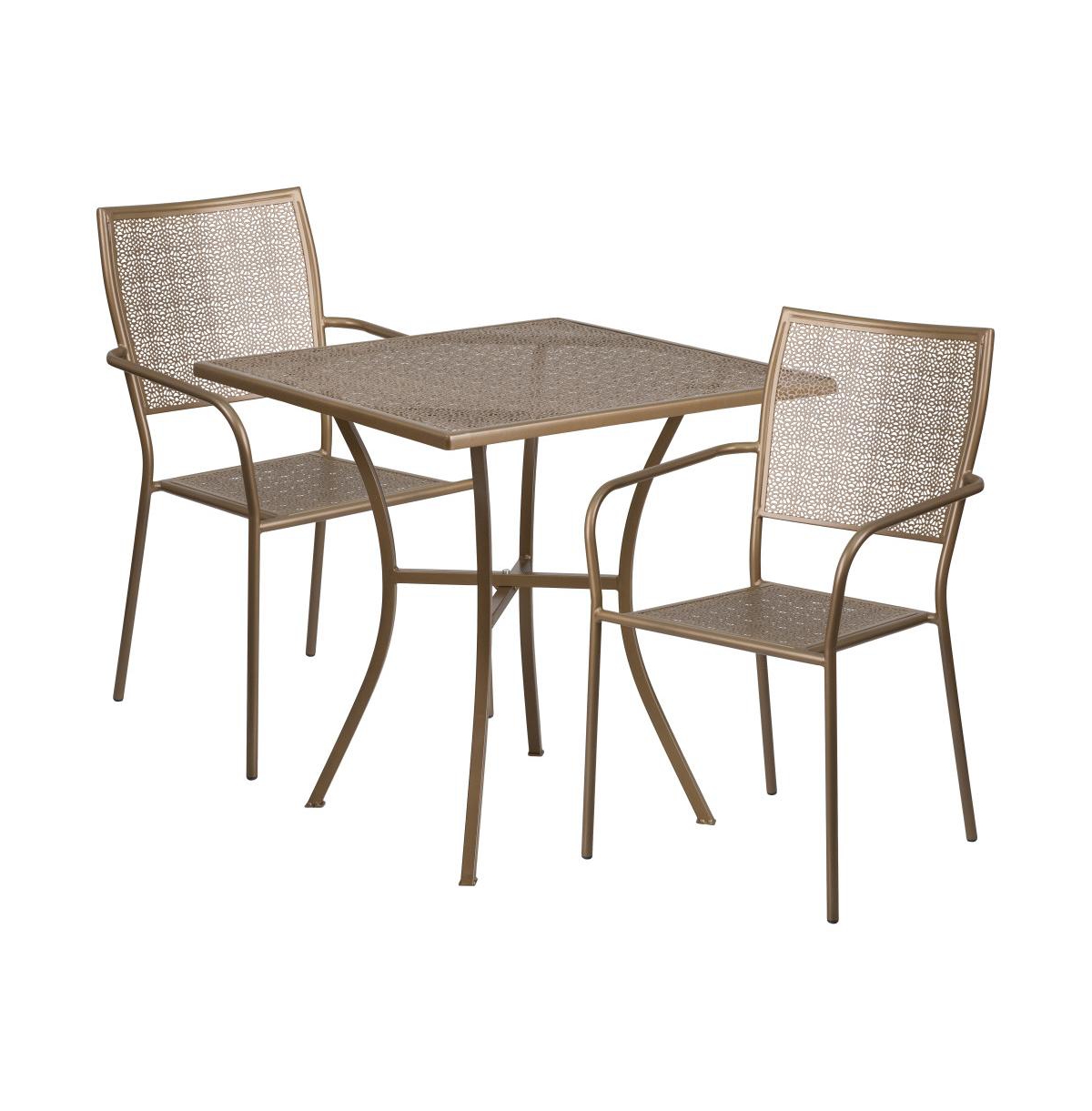 Click here for Commercial Grade 28 Square Metal Garden Patio Tabl... prices