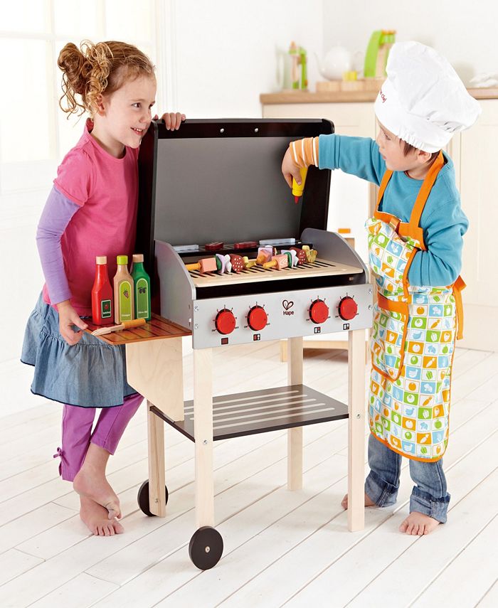 Hape Wooden Gourmet Grill and Shish Kabob Play Kitchen - Macy's