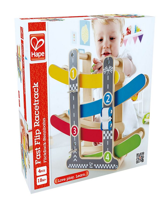 Hape Fast Flip Kid's Wooden Racetrack - Macy's