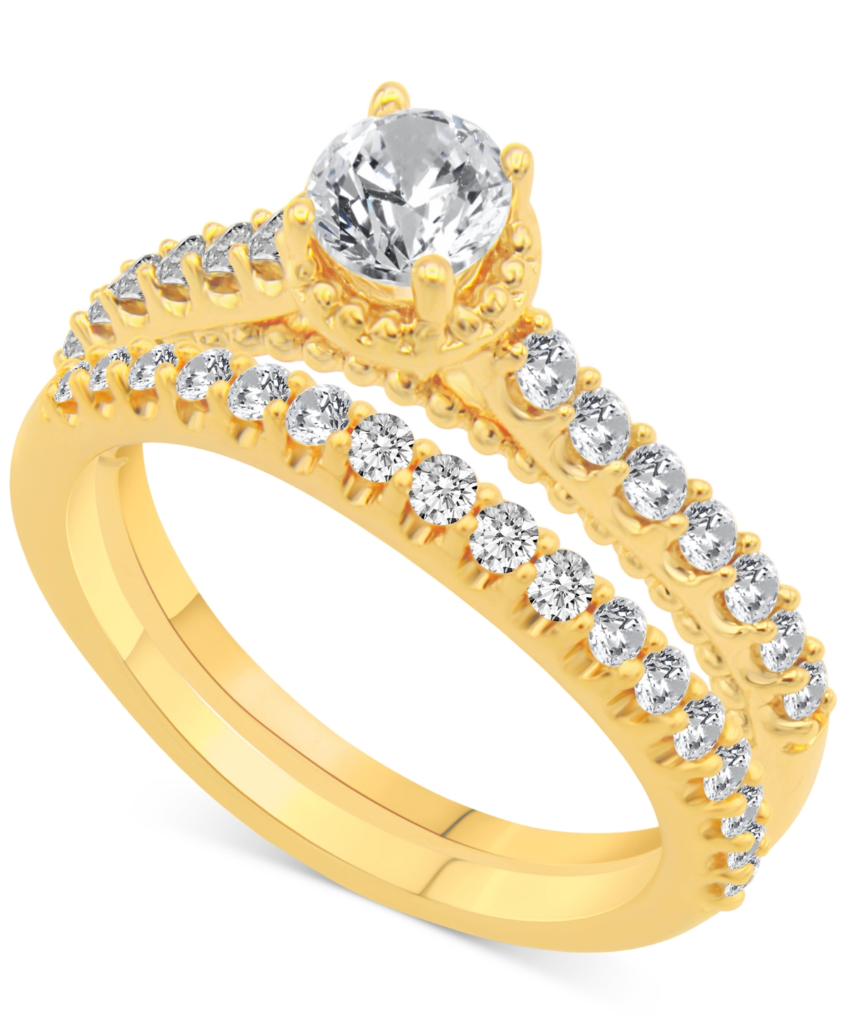 Click here for Diamond Bridal Set (1 ct. t.w.) in 14k Gold - Yell... prices