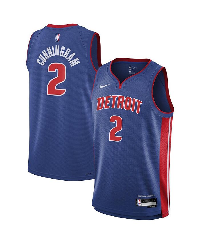 Nike Big Boys Cade Cunningham Blue Detroit Pistons Swingman Jersey ...