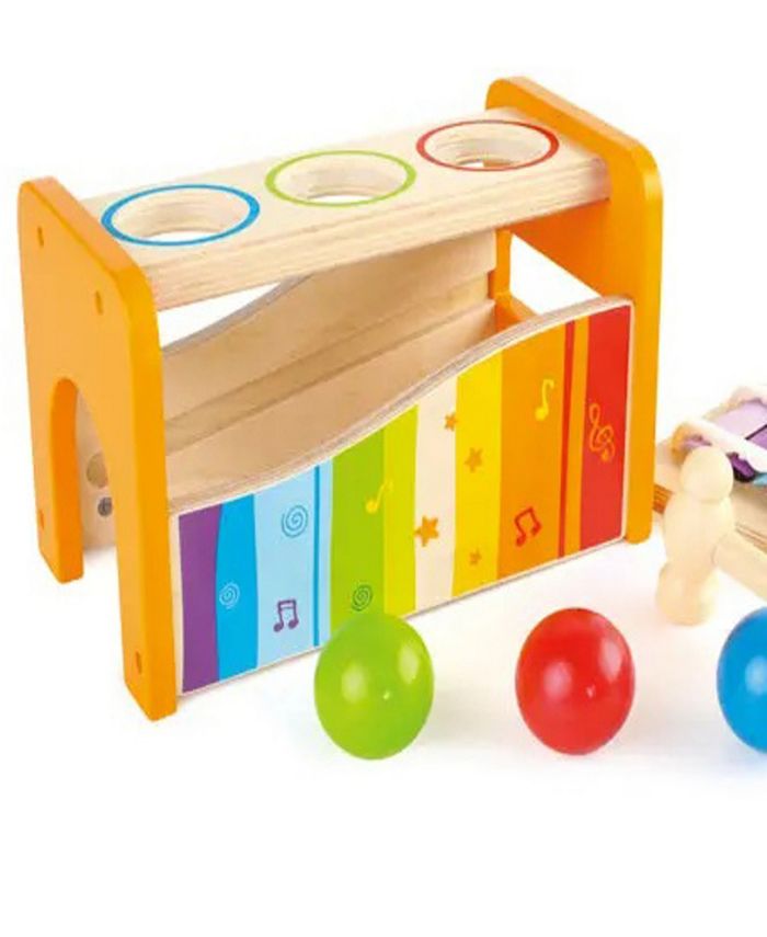 Hape Pound Tap Bench with Slide Out Xylophone - Macy's
