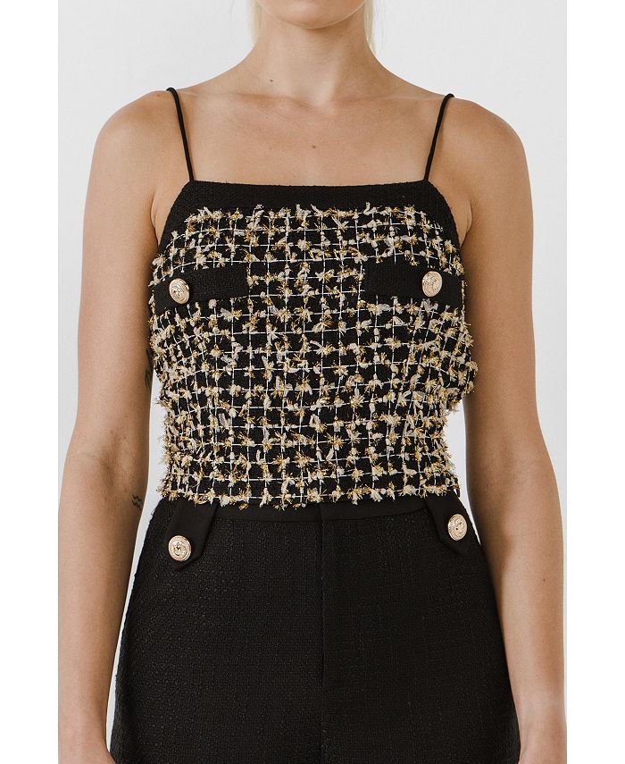 endless rose Women's Tweed Tank Top - Macy's