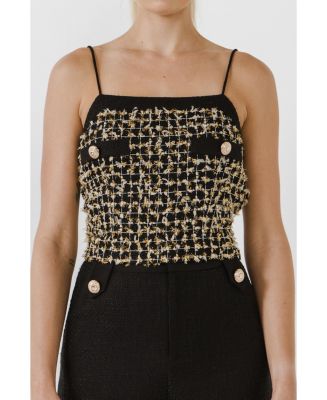 Women's Tweed Tank Top - Macy's