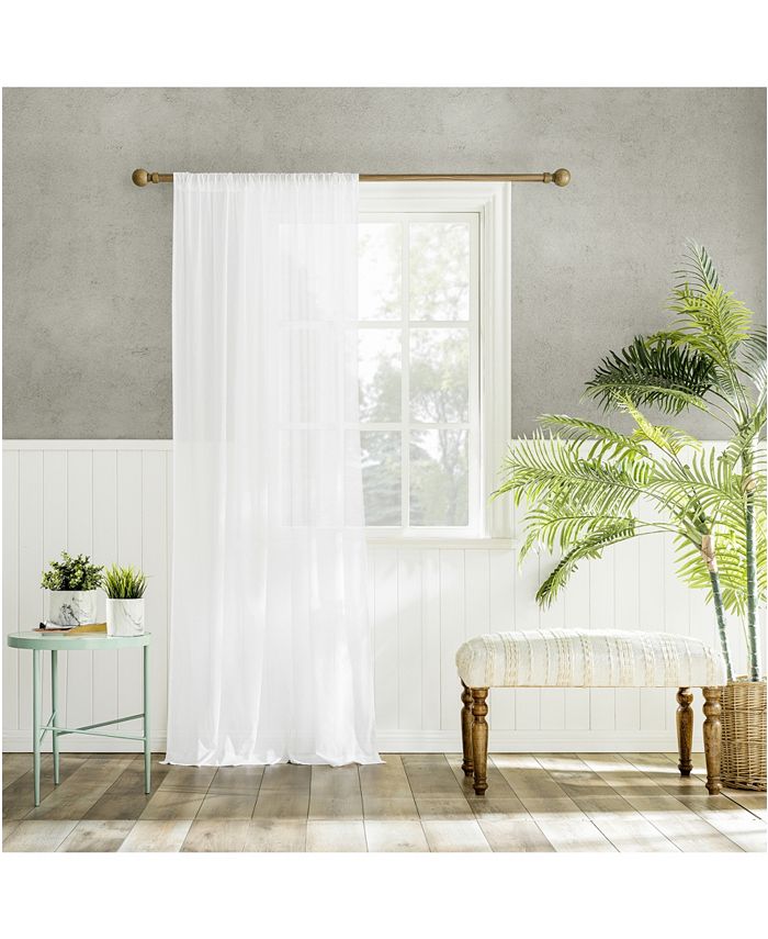 Archaeo 100% Cotton Sheer Curtain - Macy's