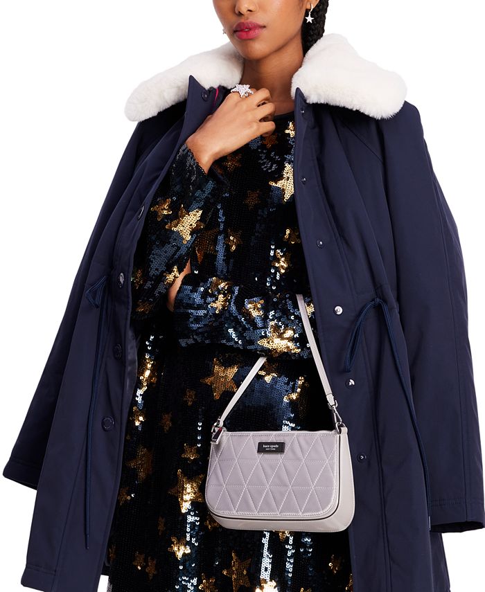 kate spade new york Sam Icon Quilted Satin Mini Pochette - Macy's