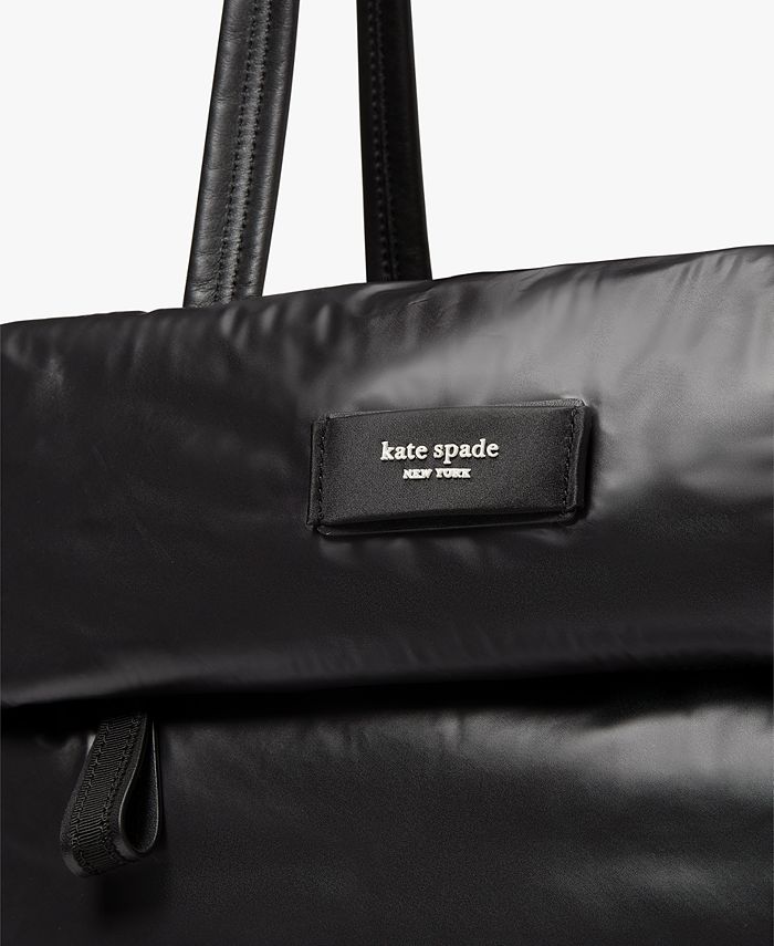 kate spade new york Puffed Puffy Fabric Large Tote - Macy's