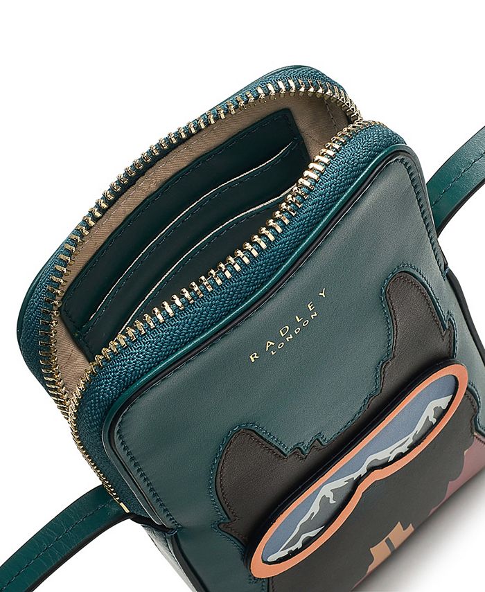 Radley London Radley Ski Leather Mini Zip Around Phone Crossbody - Macy's